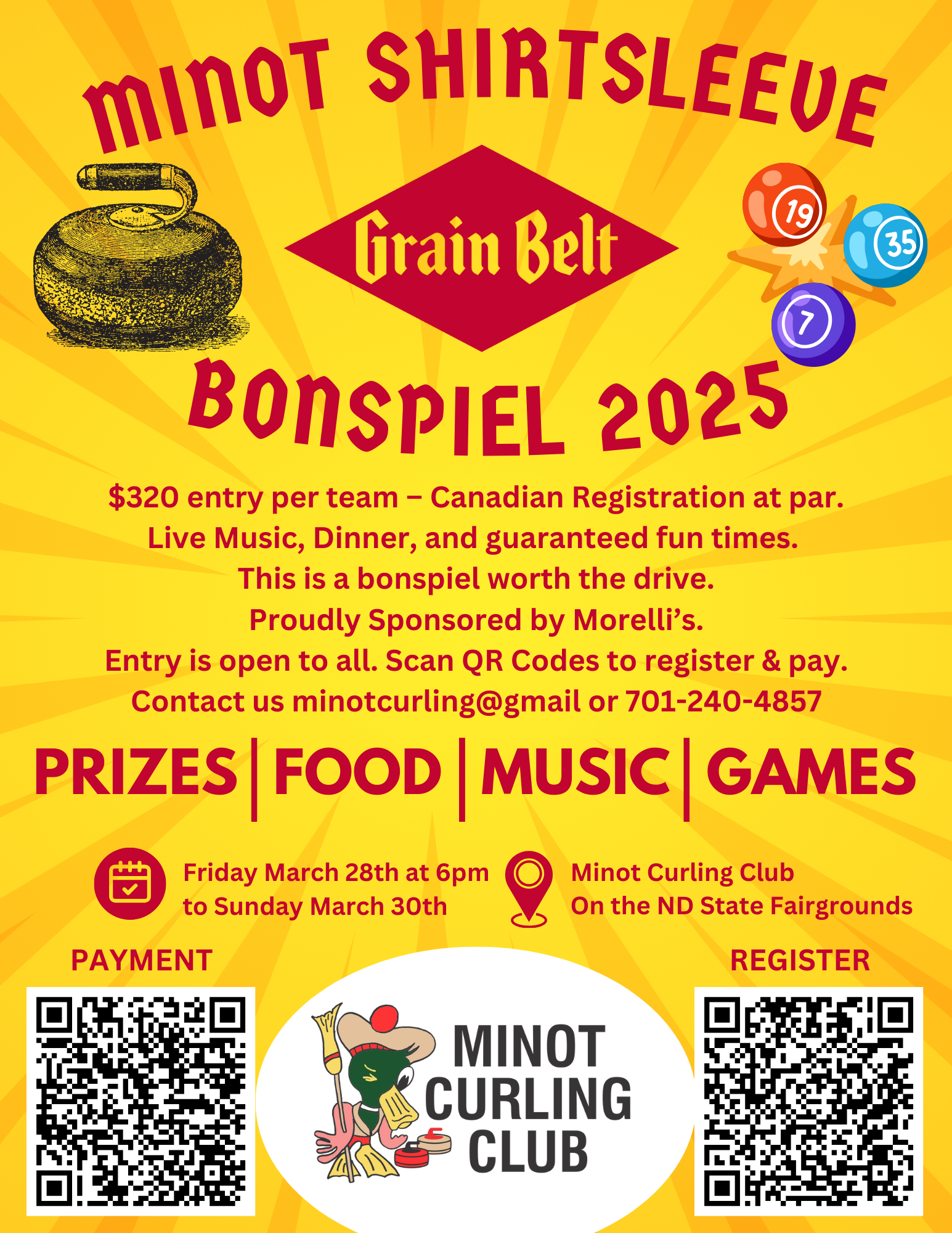 Shirtsleeve Bonspiel – Event Concluded – Minot Curling Club